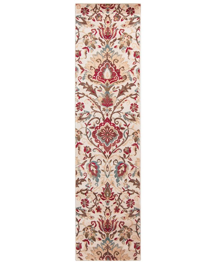 Surya Riley RLY-5017 Dark Red 2' x 7'5" Runner Area Rug - Macy's