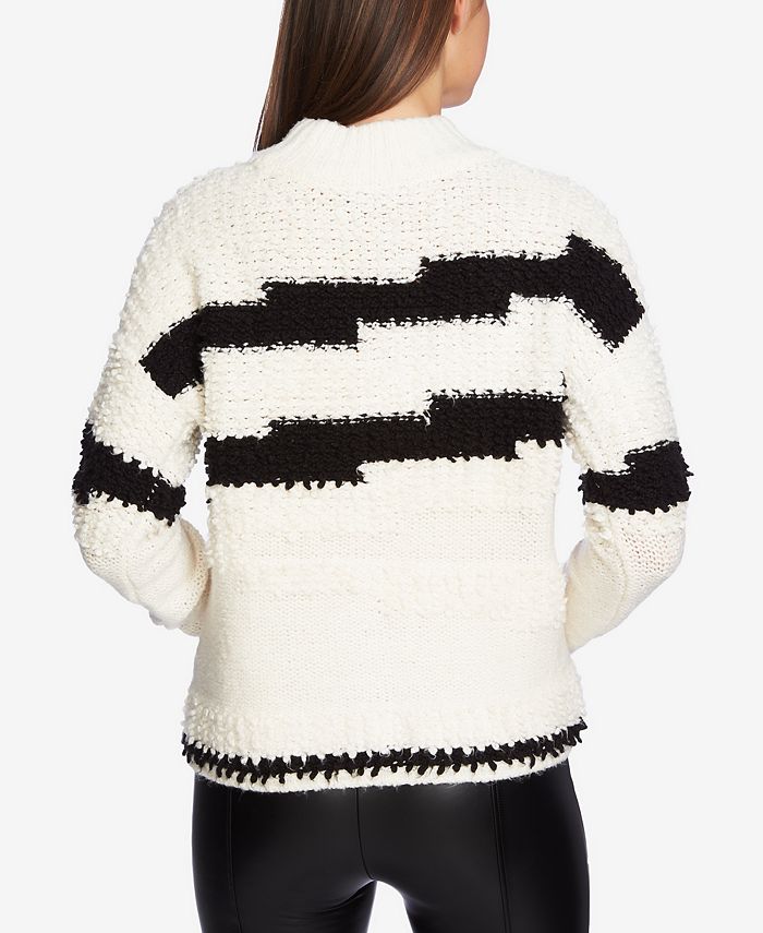 1.STATE Mock-Neck Textured-Knit Sweater - Macy's