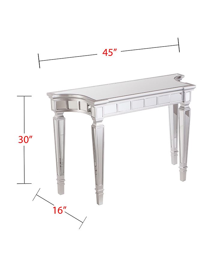 Southern Enterprises Smyth Glam Mirrored Console Table - Macy's