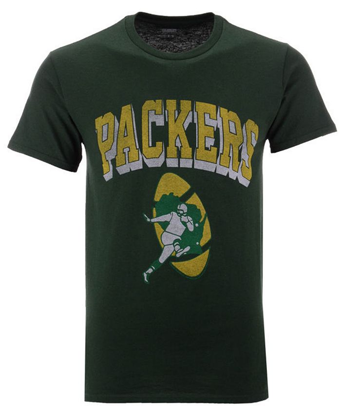 Authentic NFL Apparel Men's Green Bay Packers Shadow Arch Retro T-Shirt ...