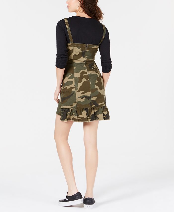 Kendall + Kylie Cotton Camo-Print Dress - Macy's