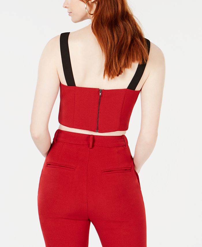 Line & Dot Rosey Cropped Top - Macy's