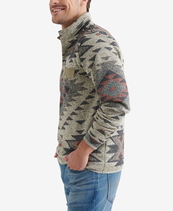 Lucky Brand Men's Fleece Aztec Sweater - Macy's