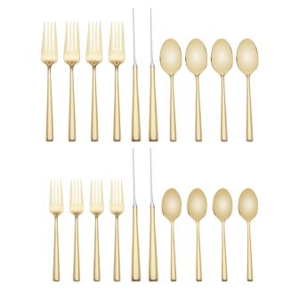 kate spade new york Malmo Gold 20-PC Flatware Set, Service for 4 - Macy's