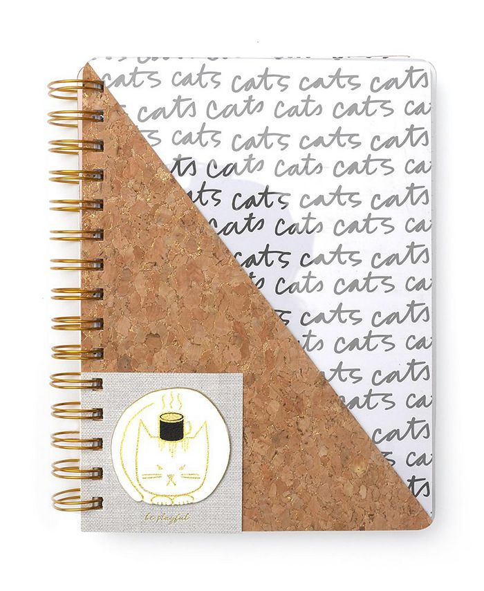 Mara-Mi Spiral Cork and Clear Medium Notebook - Macy's