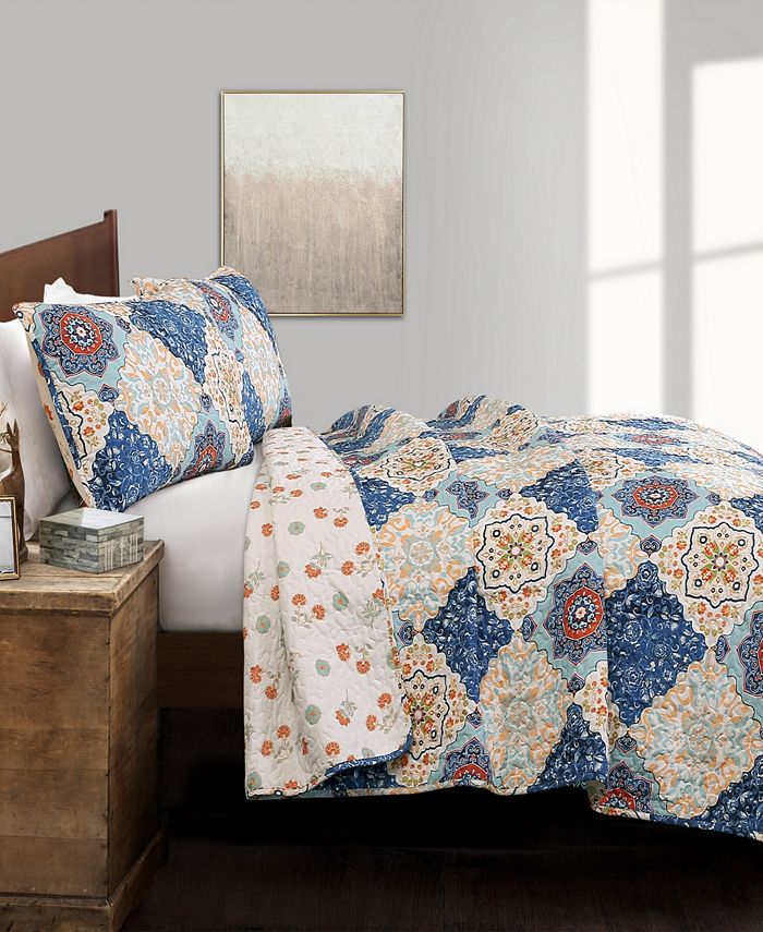 Lush Décor Brooke 3-Pc Set Full/Queen Quilt Set - Macy's