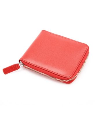 Royce RFID Blocking Zip Around Wallet in Genuine Saffiano Leather - Macy's
