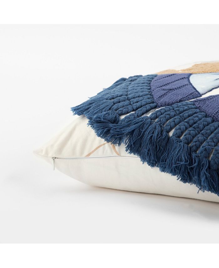 Rizzy Home 20" x 20" Snowman Pillow Cover - Macy's