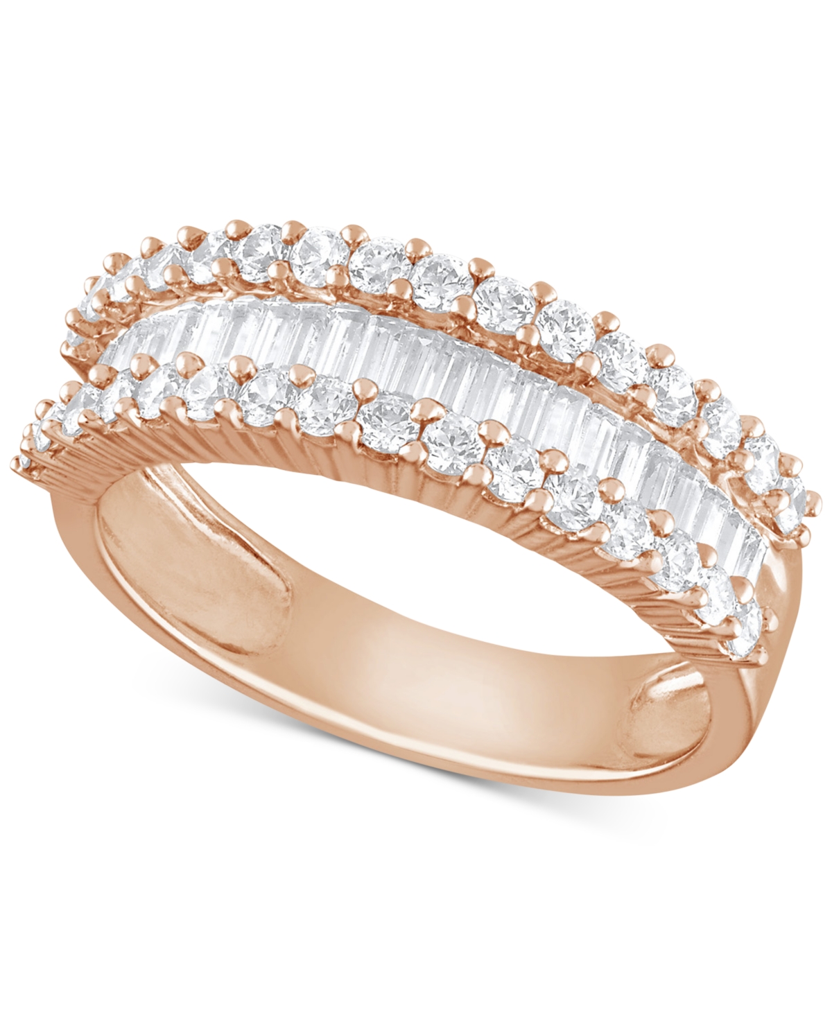 Click here for Diamond Baguette Cluster Band (1 ct. t.w.) in 14k... prices