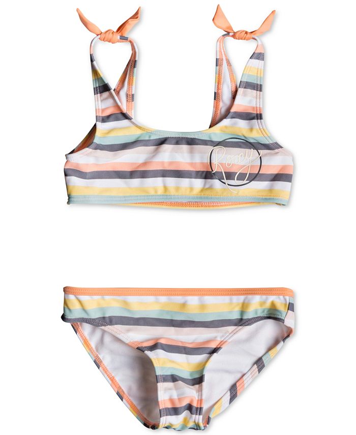 Roxy Toddler Girls 2-Pc. Striped Bikini - Macy's