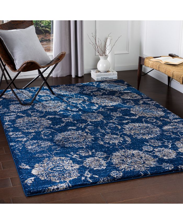 Surya Baylee BYL-1027 Dark Blue 2' x 3'3" Area Rug - Macy's