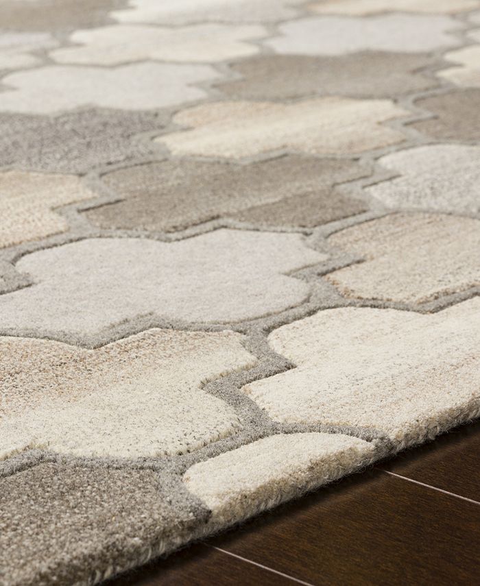 Surya Forum FM-7208 Dark Brown 18" Square Swatch & Reviews - Rugs - Macy's