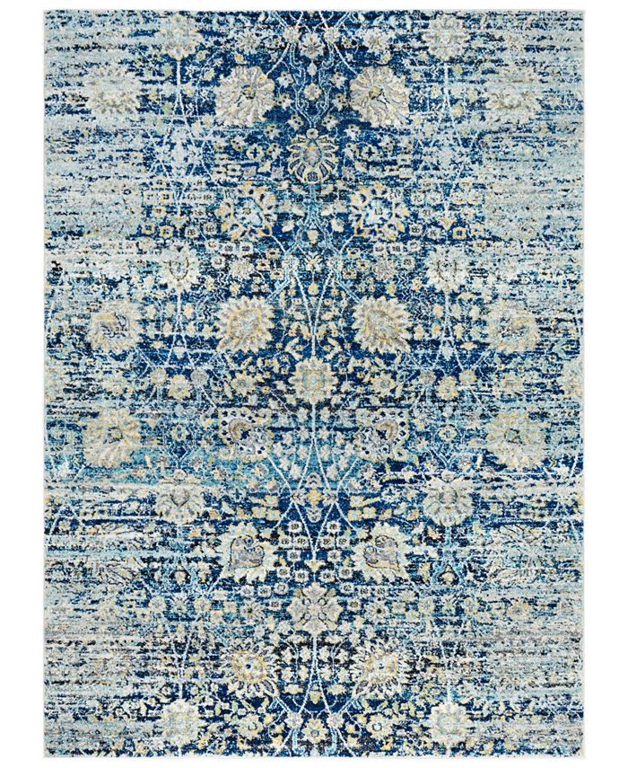 Surya Harput HAP-1073 Bright Blue 7'10" x 10'3" Area Rug - Macy's