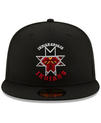 New Era Indianapolis Indians League Patch 59FIFTY-FITTED Cap - Macy's