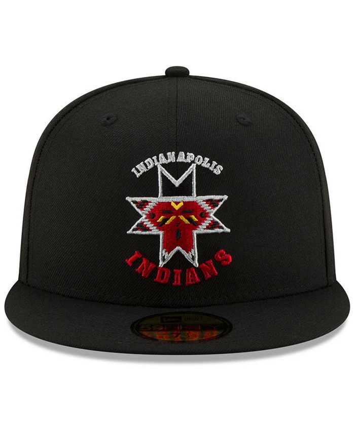 New Era Indianapolis Indians League Patch 59FIFTY-FITTED Cap - Macy's
