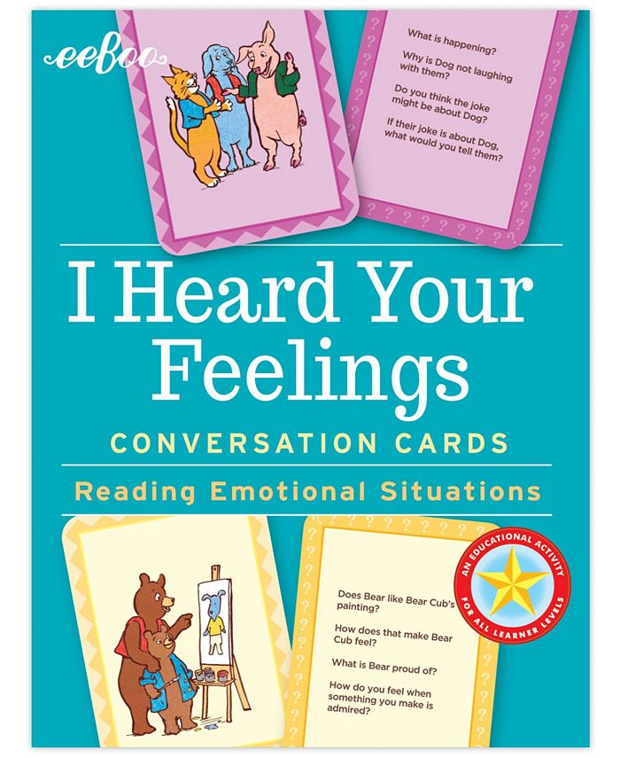 Eeboo I Heard Your Feelings Conversation Cards - Macy's