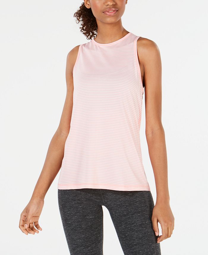 Ideology Striped Keyhole Tank Top, Created for Macy's - Macy's