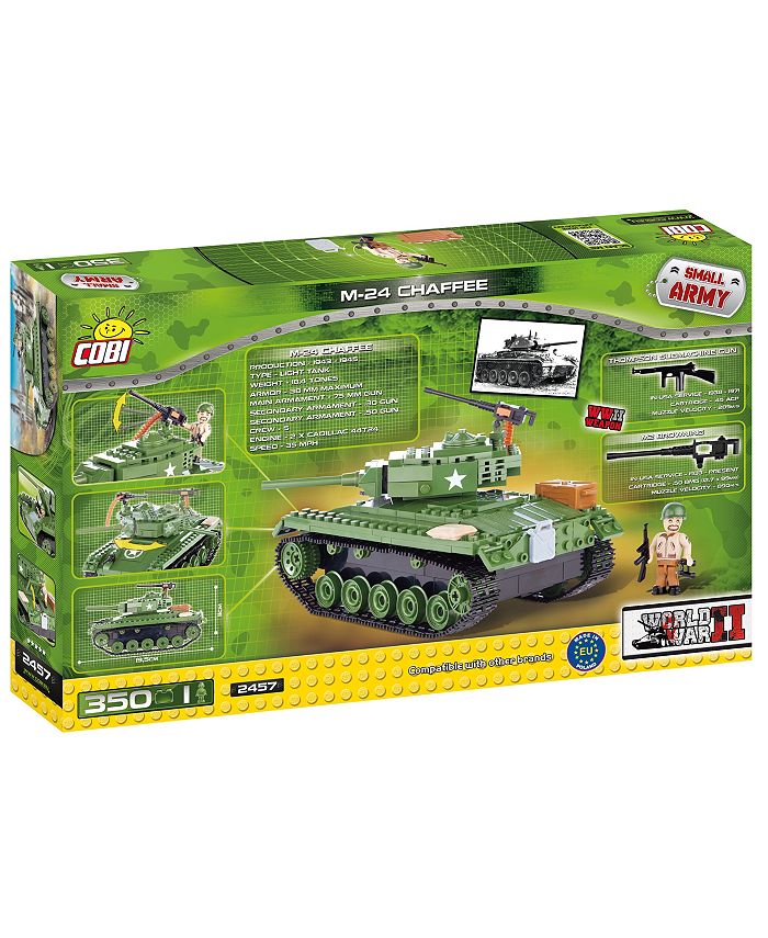 COBI Small Army American M24 Chaffee Construction Blocks Building Kit ...