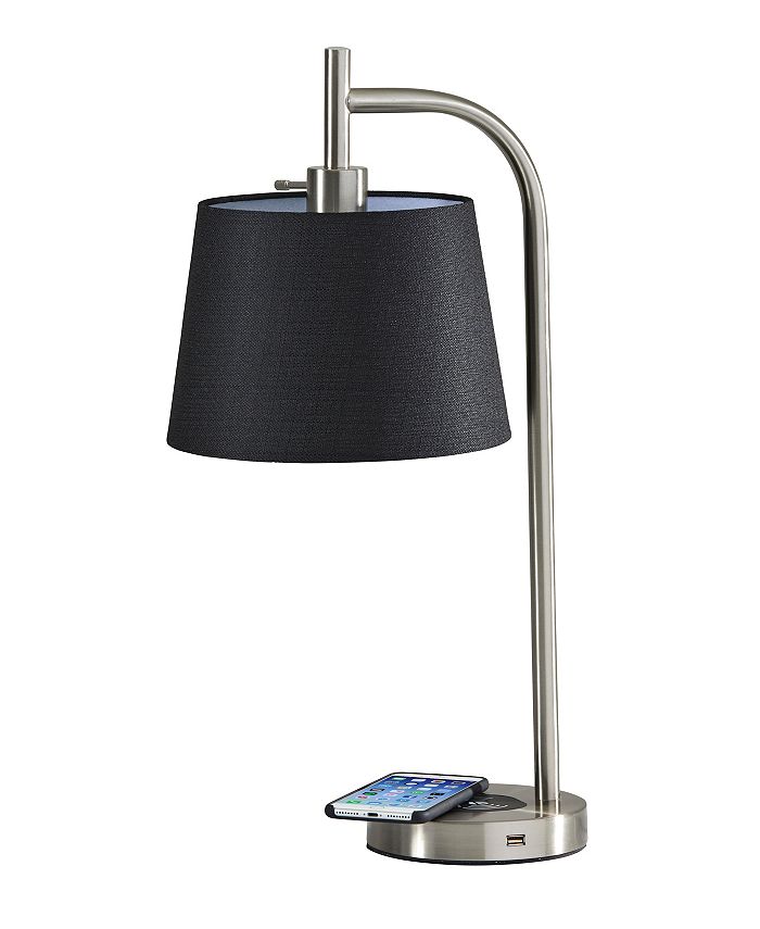 Adesso Drake Wireless Charging Table Lamp - Macy's