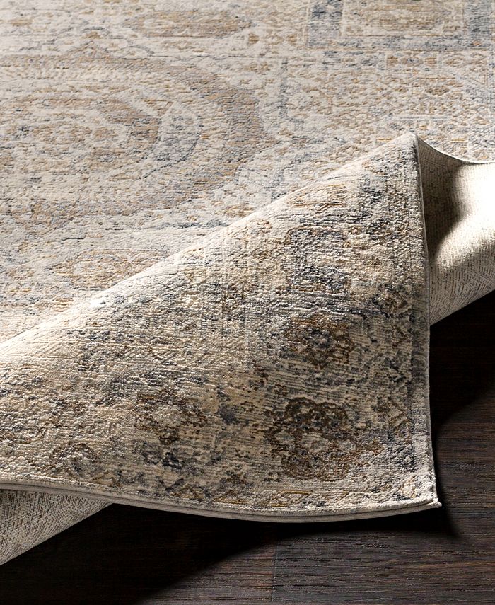 Surya Liverpool LVP-2304 Charcoal 18" Square Swatch - Macy's