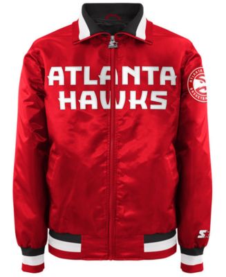 G-III Sports Men's Atlanta Hawks Starter Captain II Satin Jacket - Macy's