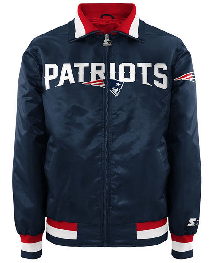 G-III Sports Men's New England Patriots Starter Captain II Satin Jacket ...