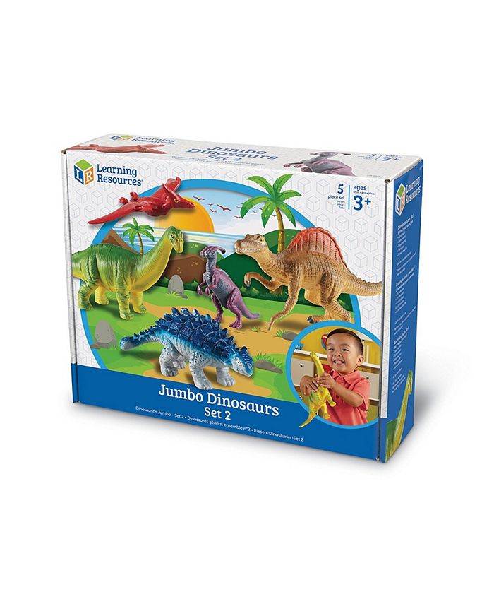 Learning Resources Jumbo Dinosaurs Expanded Set 2 - Set of 5 - Macy's