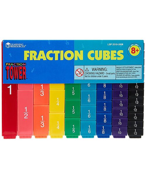 Learning Resources Fraction Tower Fraction Cubes & Reviews - Kids - Macy's