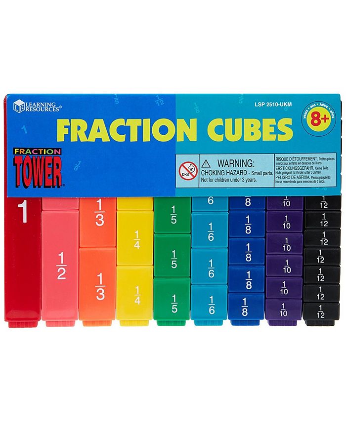 Learning Resources Fraction Tower Fraction Cubes - Macy's