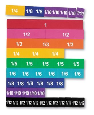 Learning Resources Soft Foam Magnetic Rainbow Fraction Tiles - Macy's