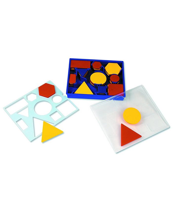 Learning Resources Attribute Blocks Desk Set in Tray - Macy's