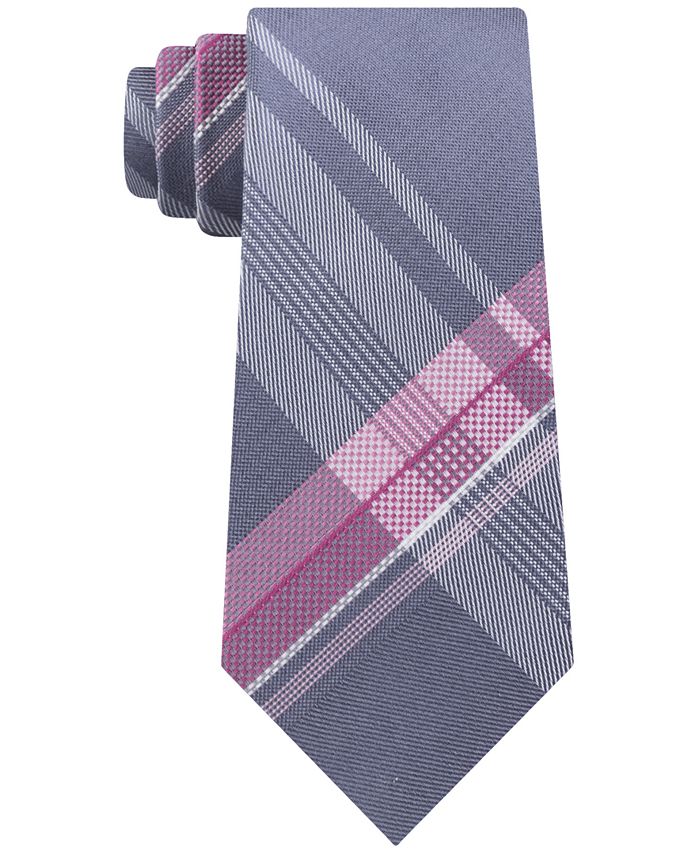 Kenneth Cole Reaction Men's Kenny Plaid Slim Tie - Macy's