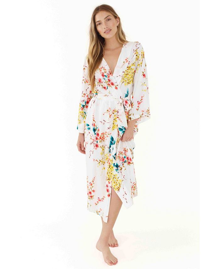 Plum Pretty Sugar Kimono Ankle Length Robe - Macy's