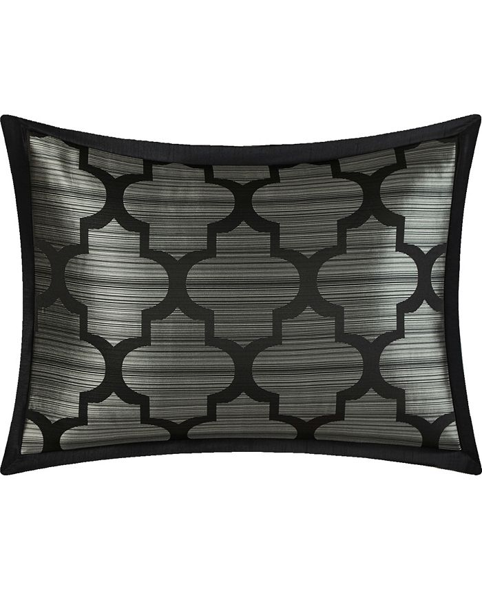 Nanshing Alhambra 8-Piece Comforter Set, Silver Gray, California King ...