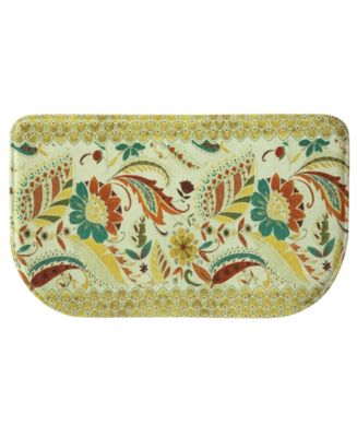 Bacova Boho Floral Memory Foam Slice 18"x30" Accent Rug - Macy's