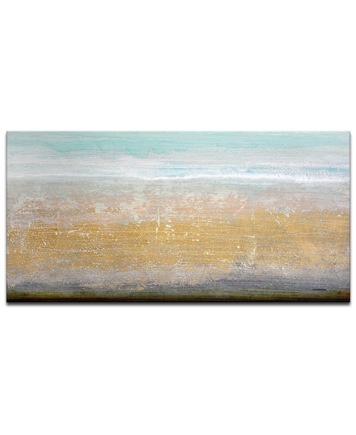 Click here for Ready2HangArt Beach Sand Canvas Wall Art  18x36 -... prices