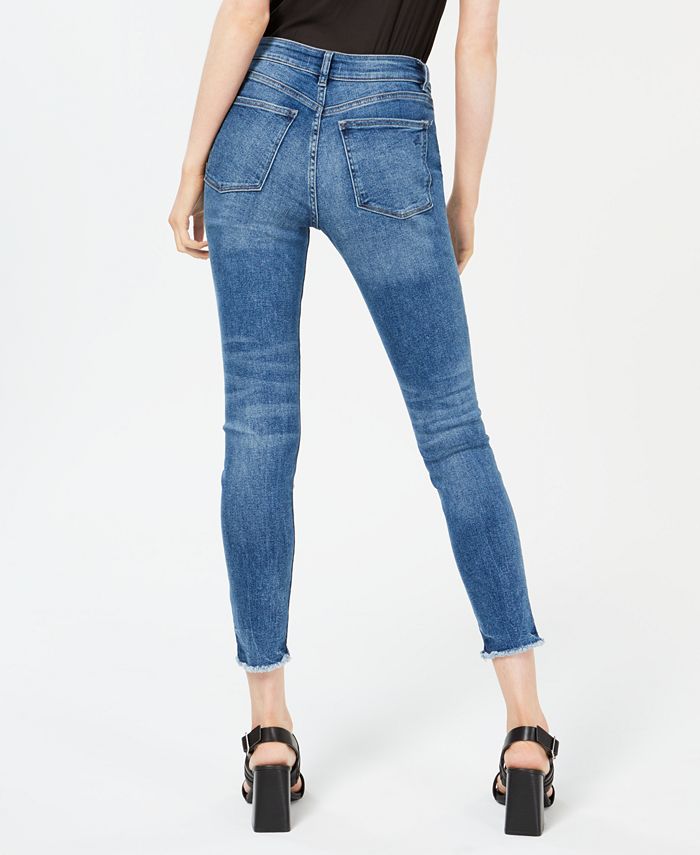 DL 1961 Farrow Frayed High-Rise Skinny Jeans - Macy's