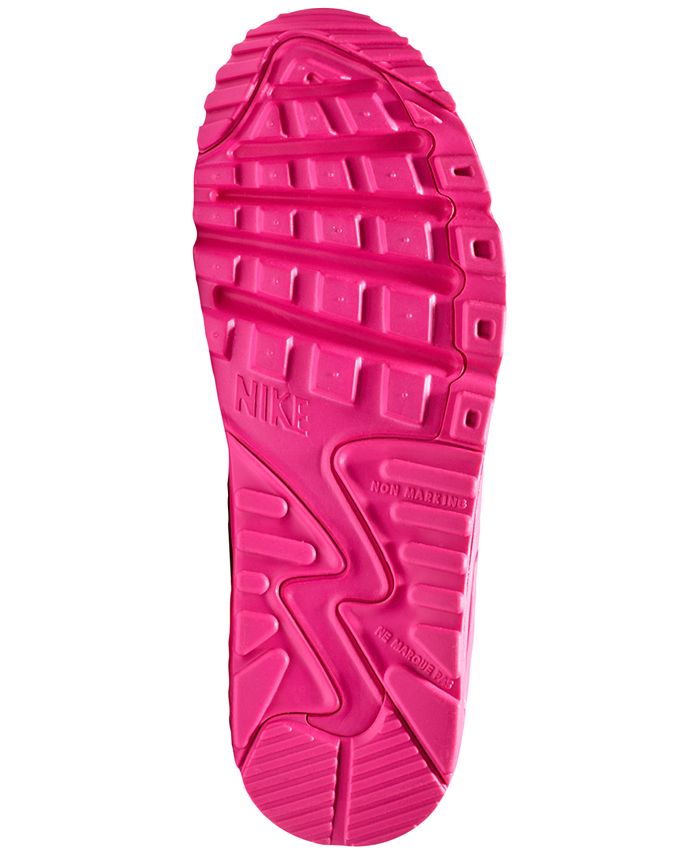 Nike Girls' Air Max 90 Leather Running Sneakers from Finish Line - Macy's