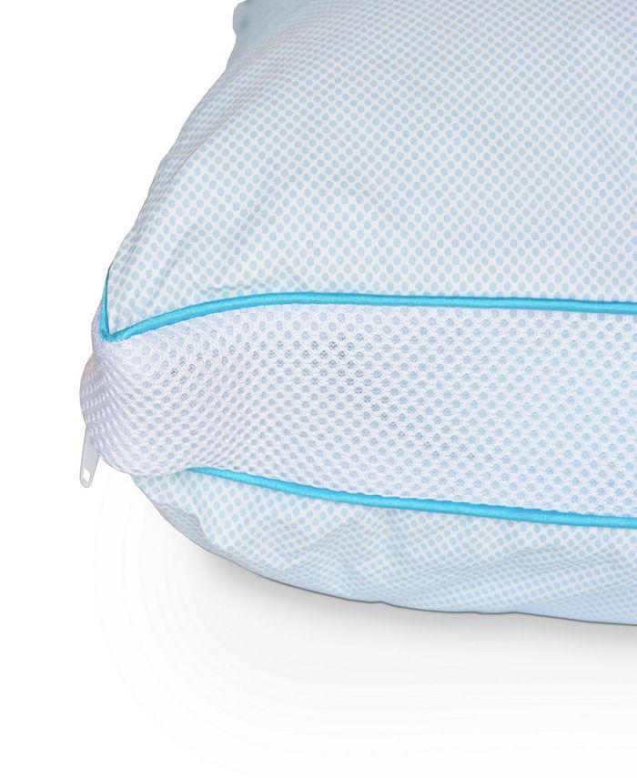 Hanes Cool Comfort Hybrid Foam & Liqui-Gel Jumbo Pillow - Macy's