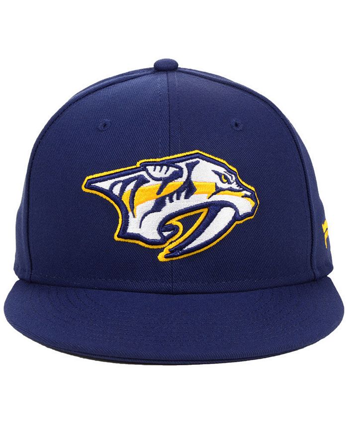 Authentic NHL Headwear Nashville Predators Basic Fan Fitted Cap - Macy's