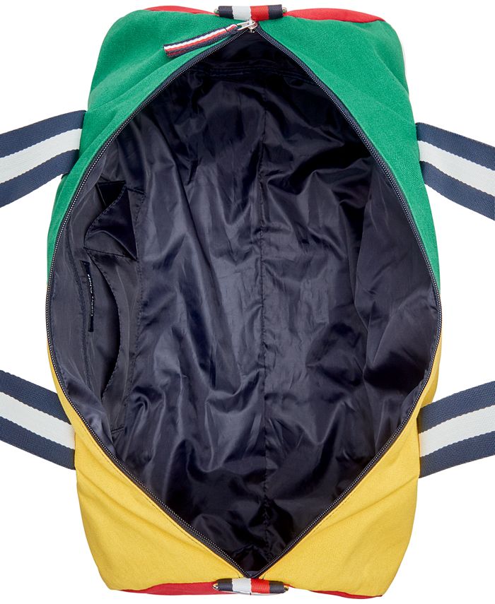Tommy Hilfiger Men's Dougie HP Colorblocked Logo Duffel Bag, Created ...