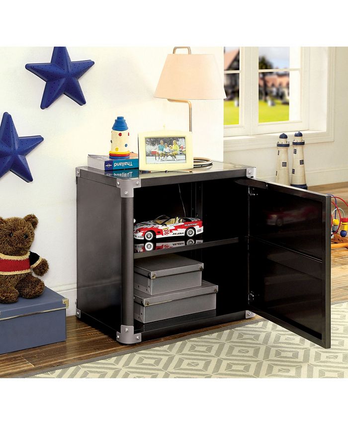 Furniture of America Parham Metal Sports Car Nightstand - Macy's