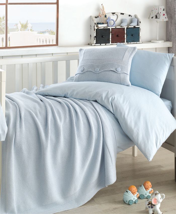 Nipperland Venice Natural Cotton Crib Bedding Set 5 Piece - Macy's