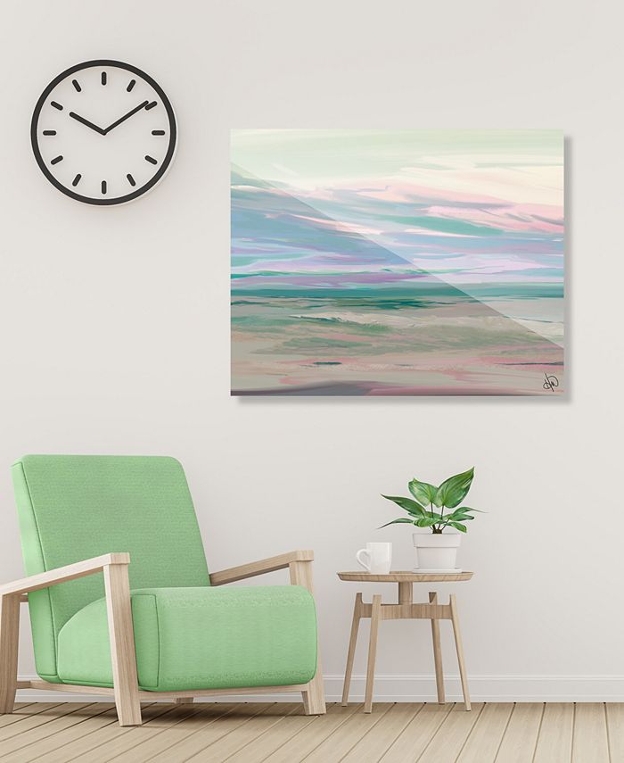 Creative Gallery An Ocean at Sunup Abstract Seascape 20" x 24" Acrylic ...