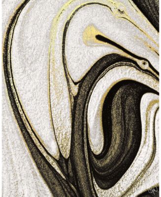 Howlite and Onyx Abstract 20" x 24" Acrylic Wall Art Print - Macy's