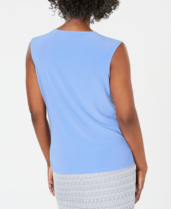 Kasper Cross-Neck Top - Macy's