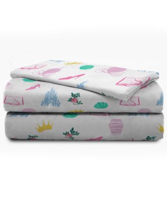 Disney Princess Sassy 4 Piece Full Sheet Set - Macy's