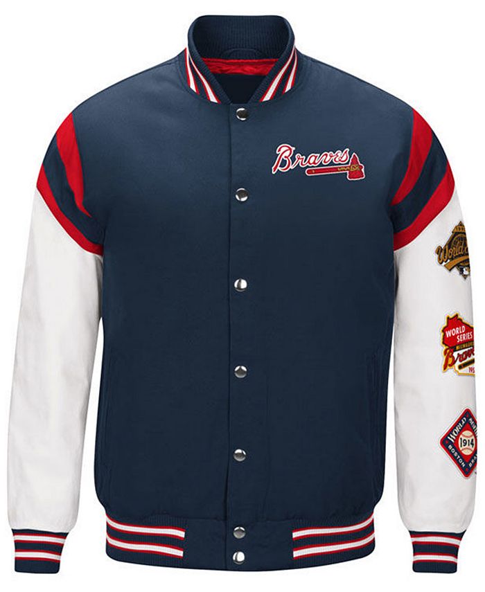 G-III Sports Men's Atlanta Braves Home Team Commemorative Varsity ...