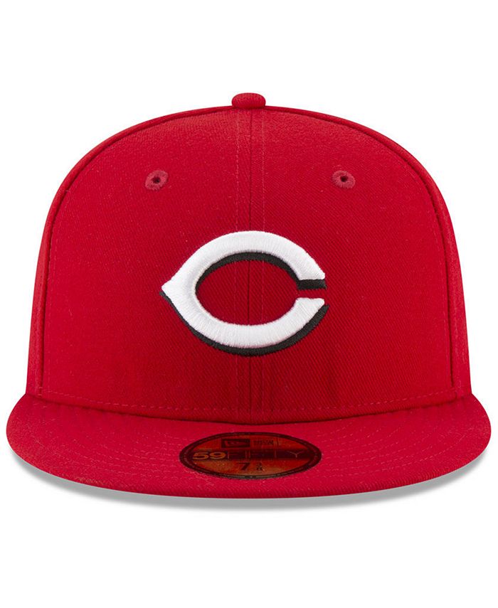 New Era Cincinnati Reds Authentic Collection Anniversary Patch 59FIFTY ...