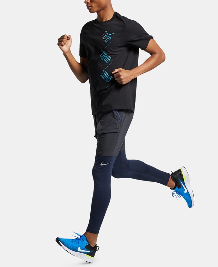 Nike Mens Graphic Dri Fit Running T Shirt Macys
